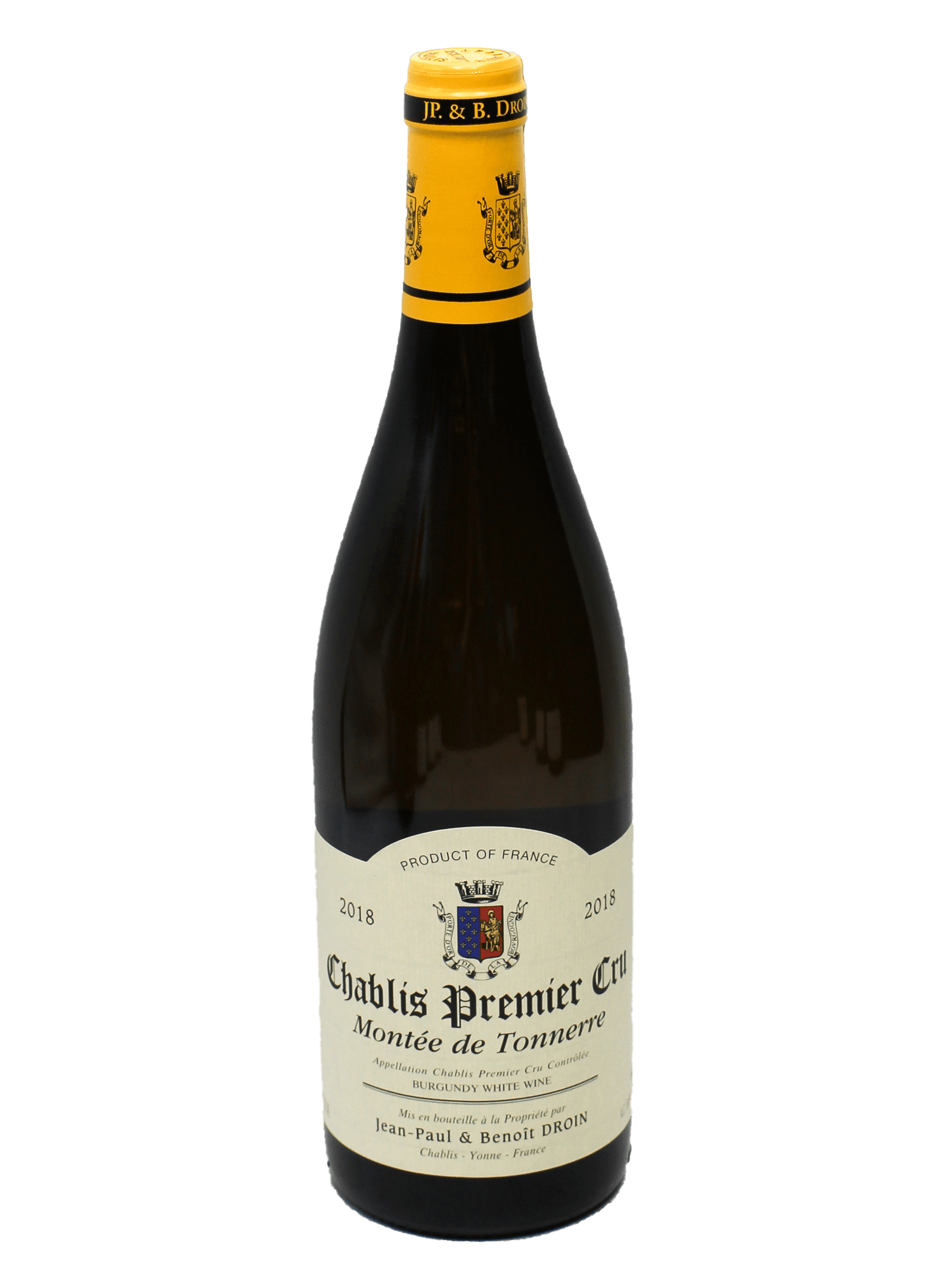 2018 Jean-Paul & Benoit Droin Chablis Premier Cru Montee de Tonnerre ...