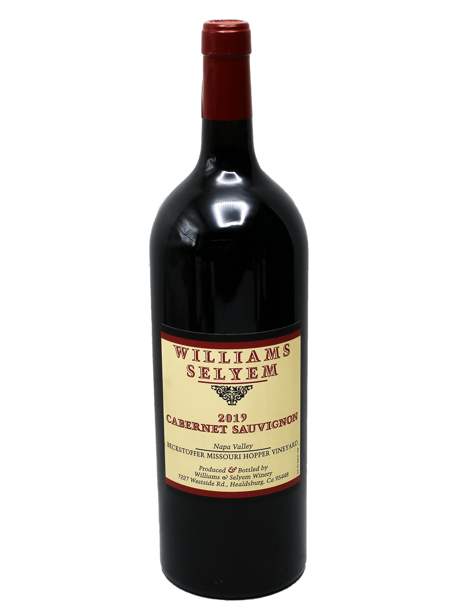 2019 Williams Selyem Beckstoffer Missouri Hopper Vineyard Cabernet Sau