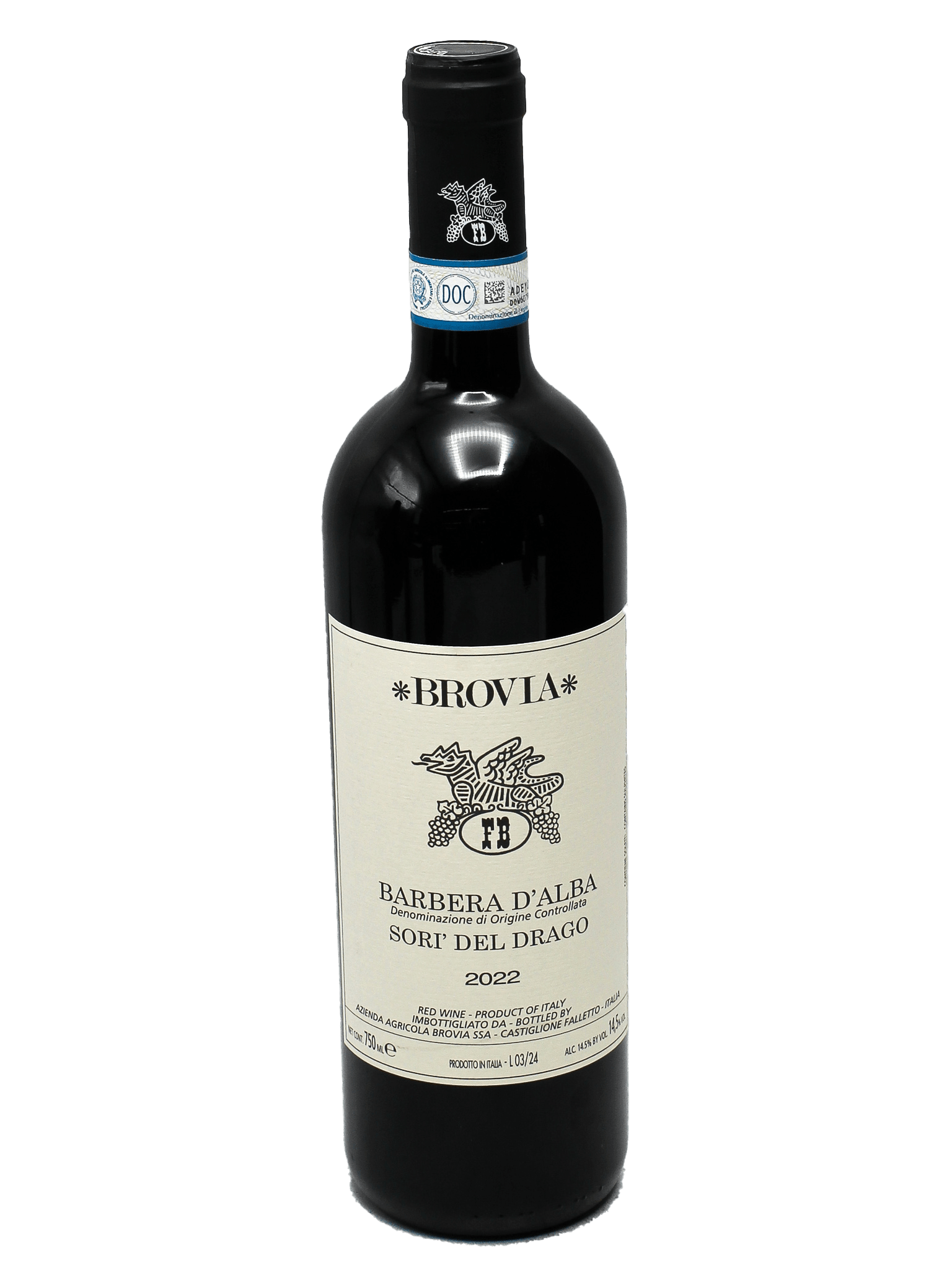 2023 Brovia Barbera d'Alba Sori' del Drago [V90]