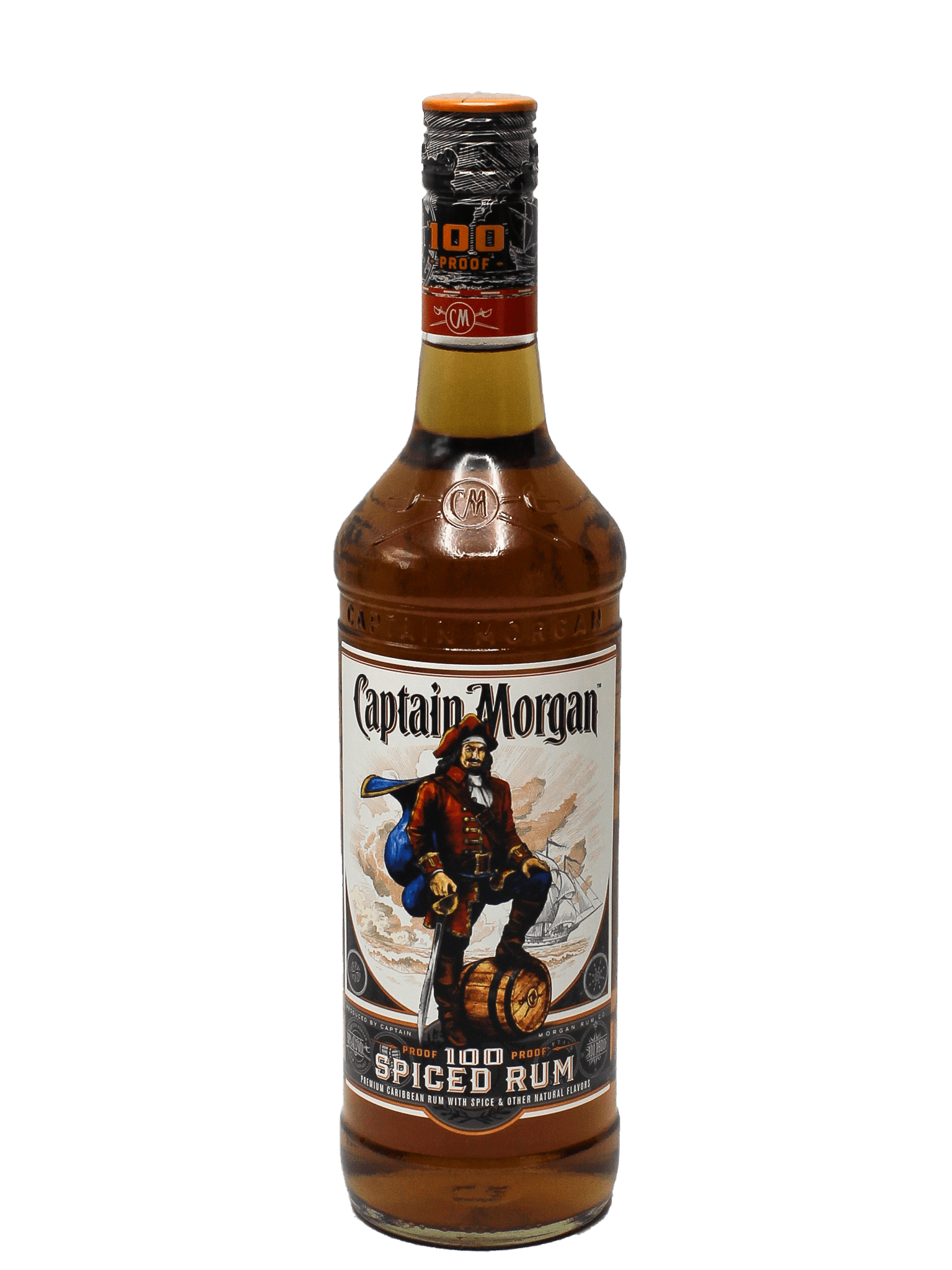 Captain Morgan 100 Proof Spiced Rum 750ml