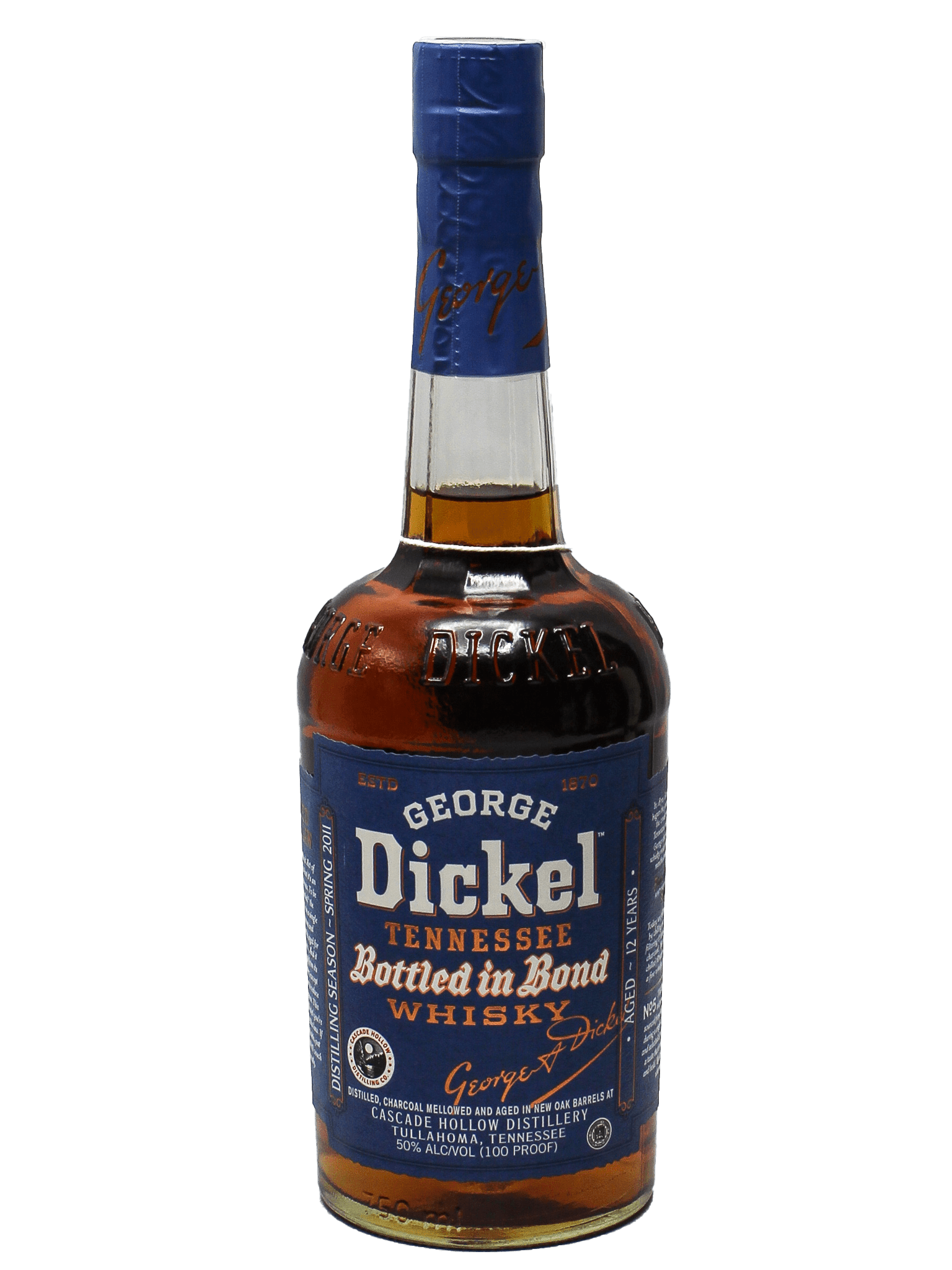 George Dickel 12 Year Bottled in Bond Bourbon Whiskey 750ml
