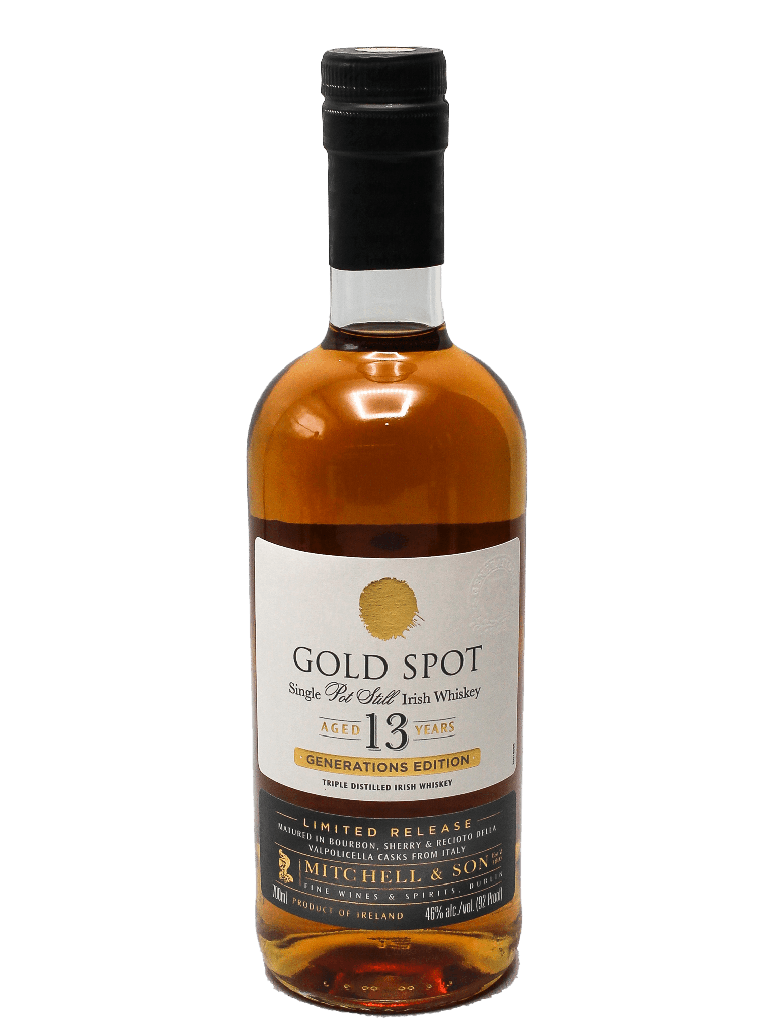 Buy Gold Spot 13 Year Generations Edition Irish Whisky 700ml