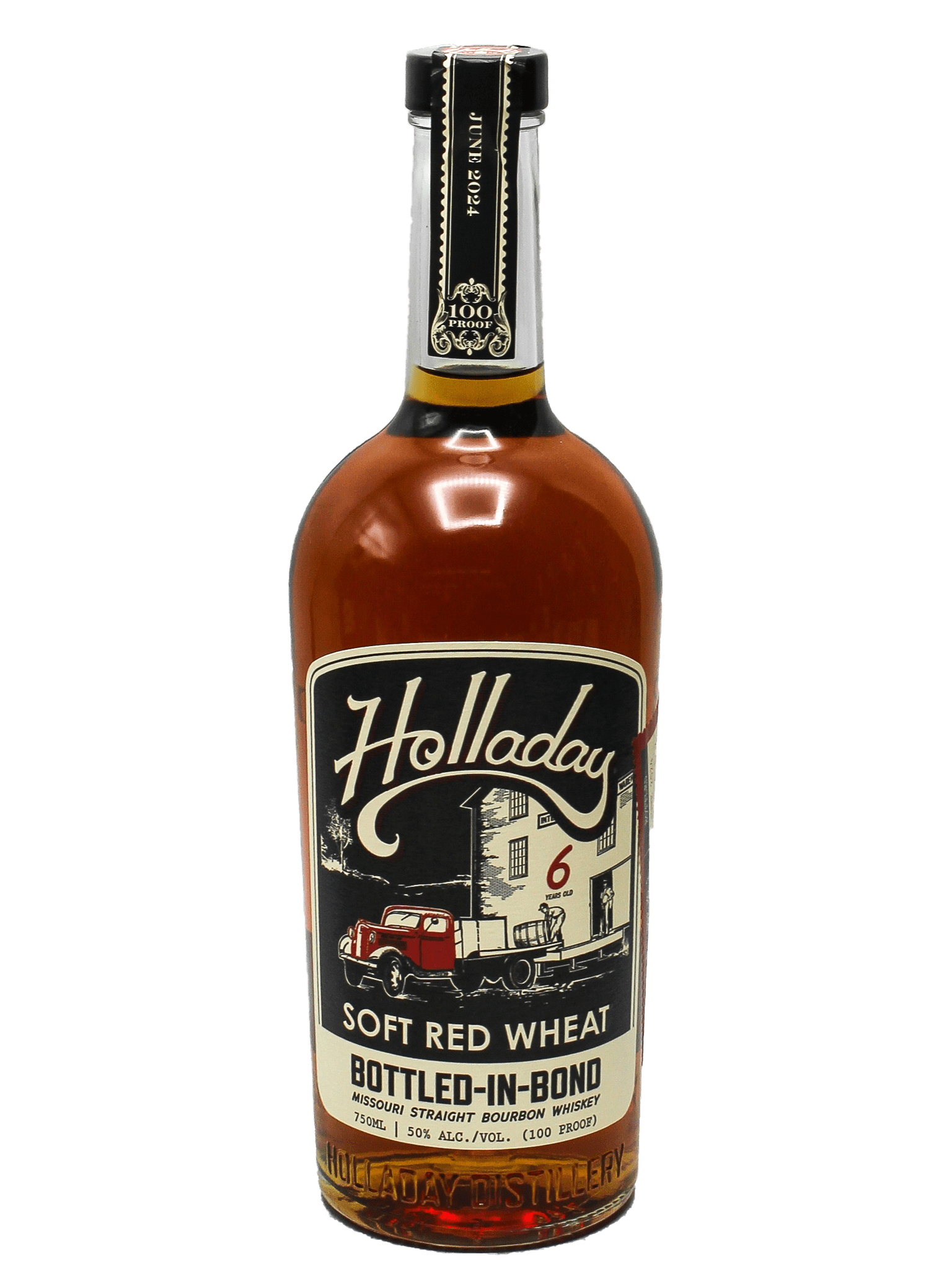 Holladay Soft Red Wheat Bottled in Bond Bourbon Whiskey 750ml