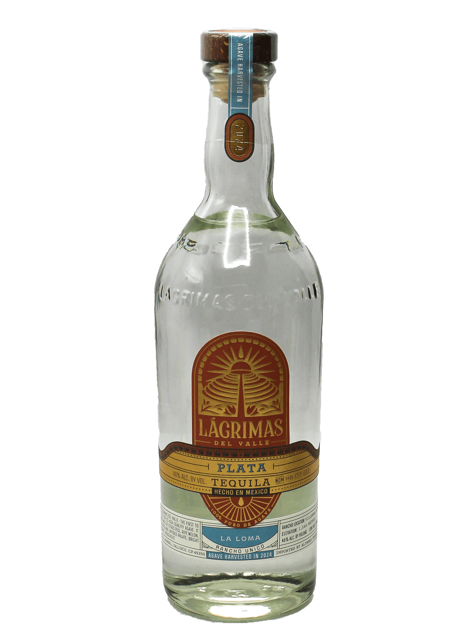 Lagrimas La Loma Plata Tequila 750ml