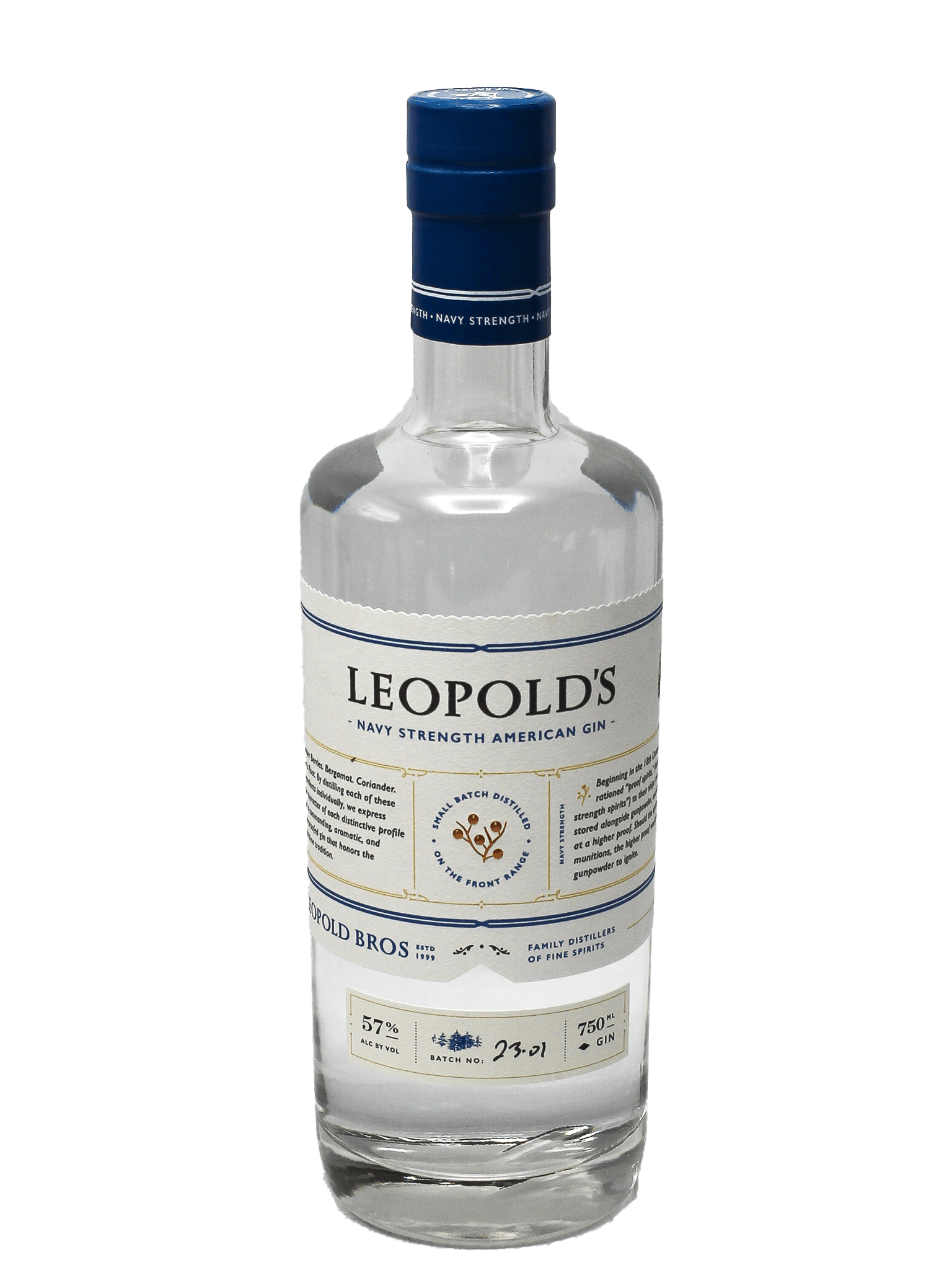Leopold's Bros Navy Strength Gin 750ml