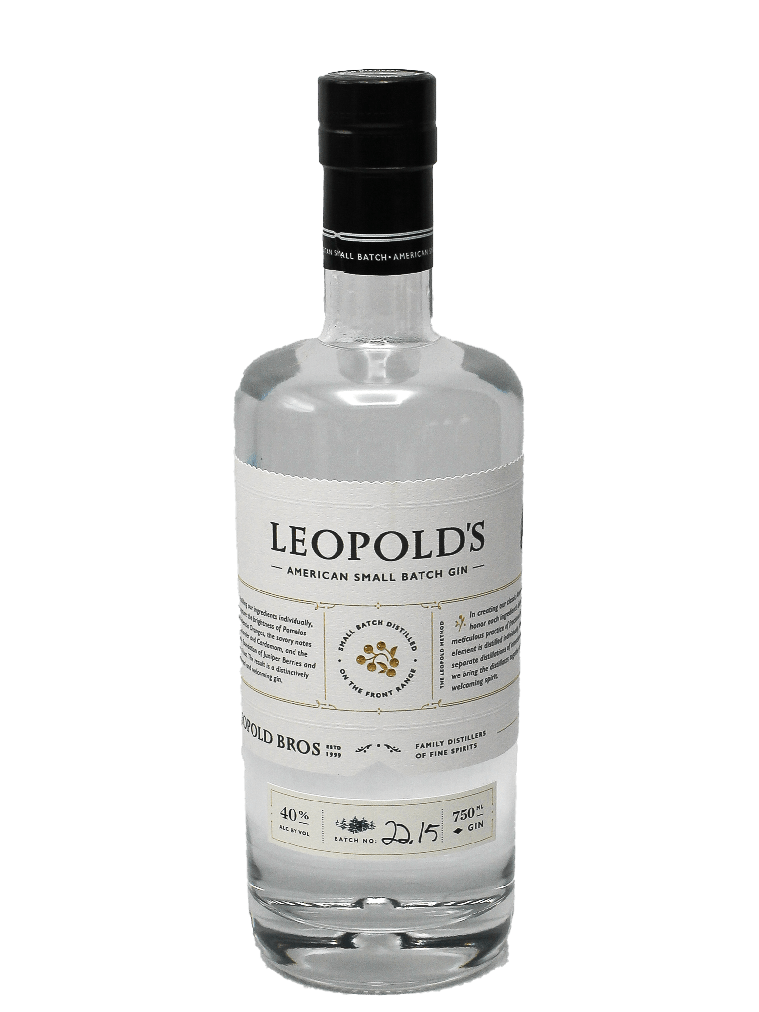Leopold's Small Batch Gin 750ml