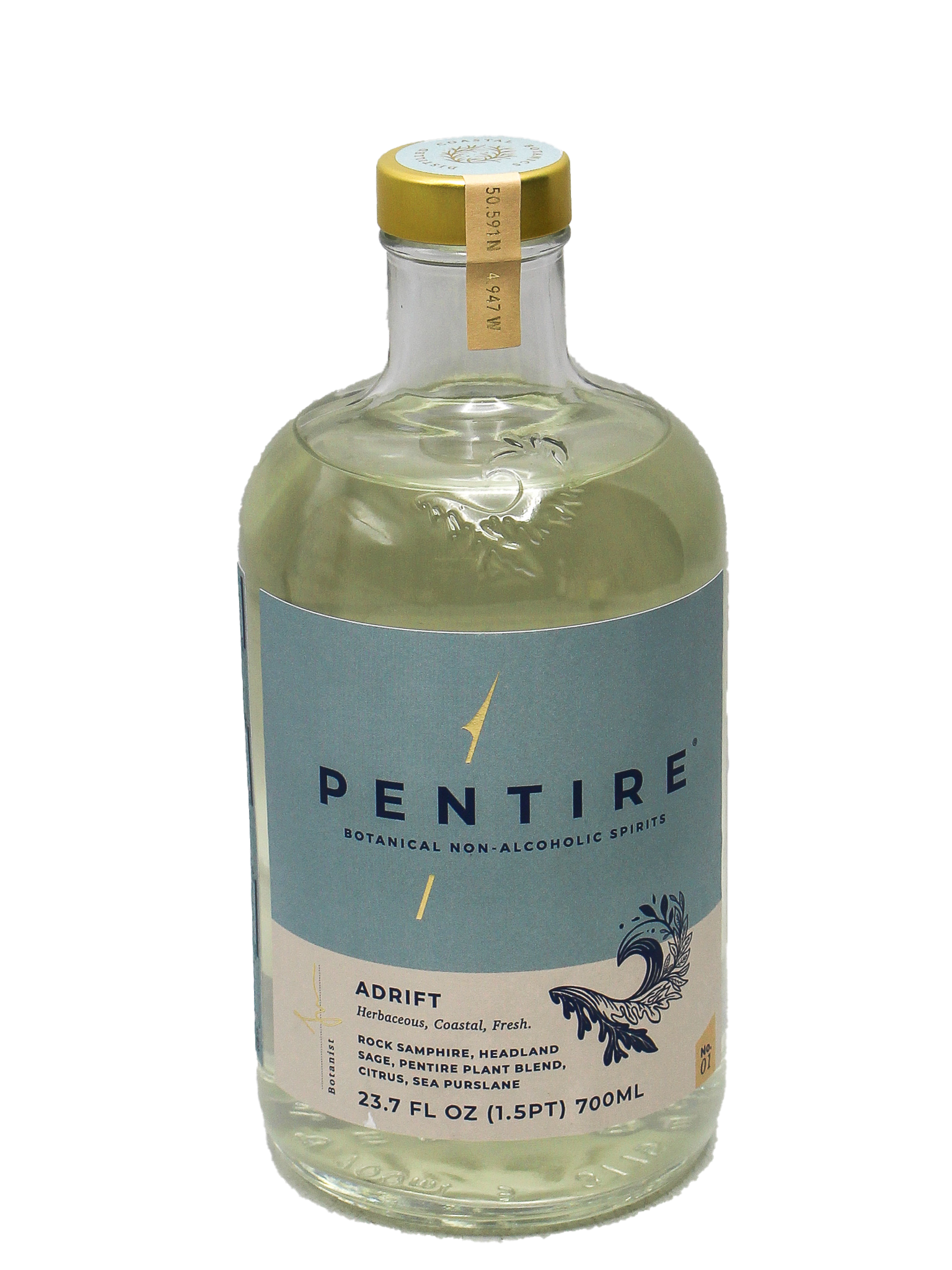 Pentire Adrift Botanical Non-Alcoholic Spirit 700ml