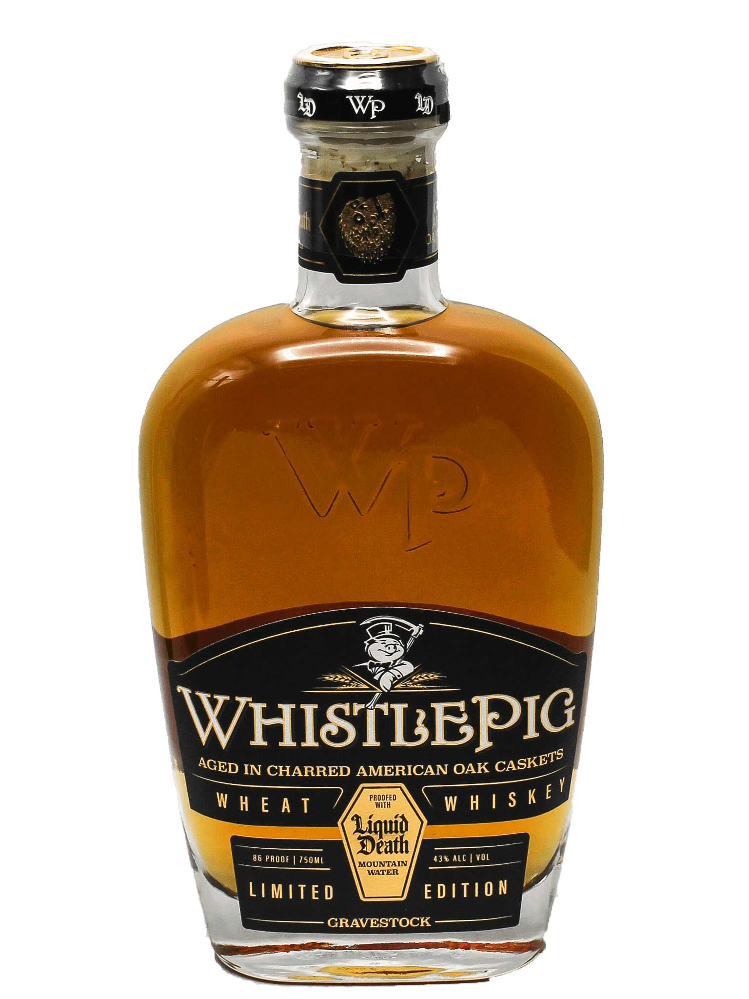 WhistlePig X Liquid Death Gravestock Wheat Whiskey 750ml