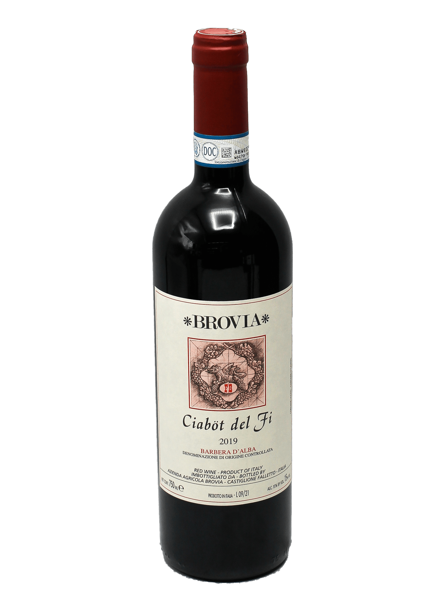 2019 Brovia Ciabot del Fi Barbera d'Alba [V90]
