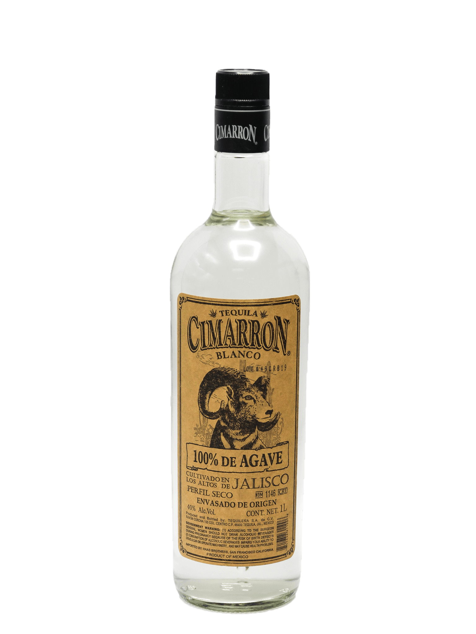Cimarron Blanco Tequila 1L