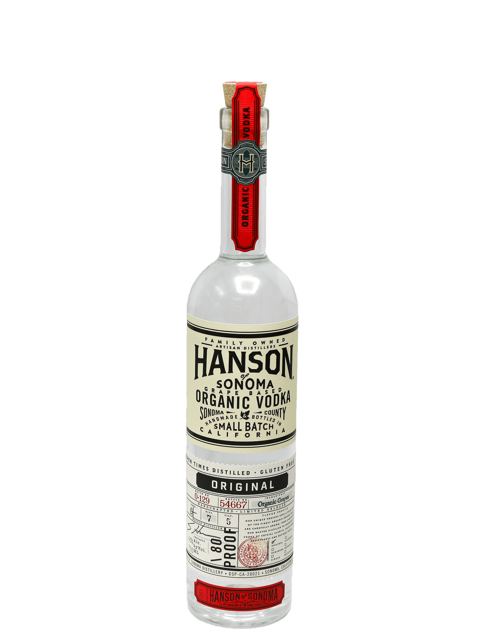 Buy Hanson of Sonoma Organic Original Vodka 750ml online