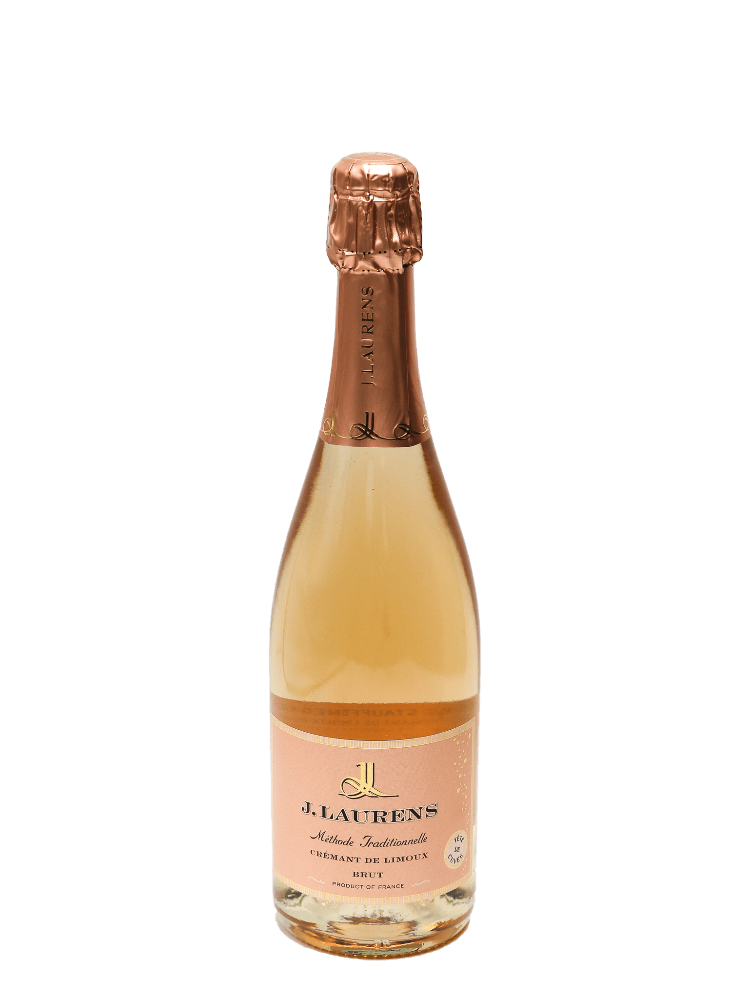 NV J. Laurens Cremant de Limoux Tête de Cuvée Brut Rosé Sparkling ...
