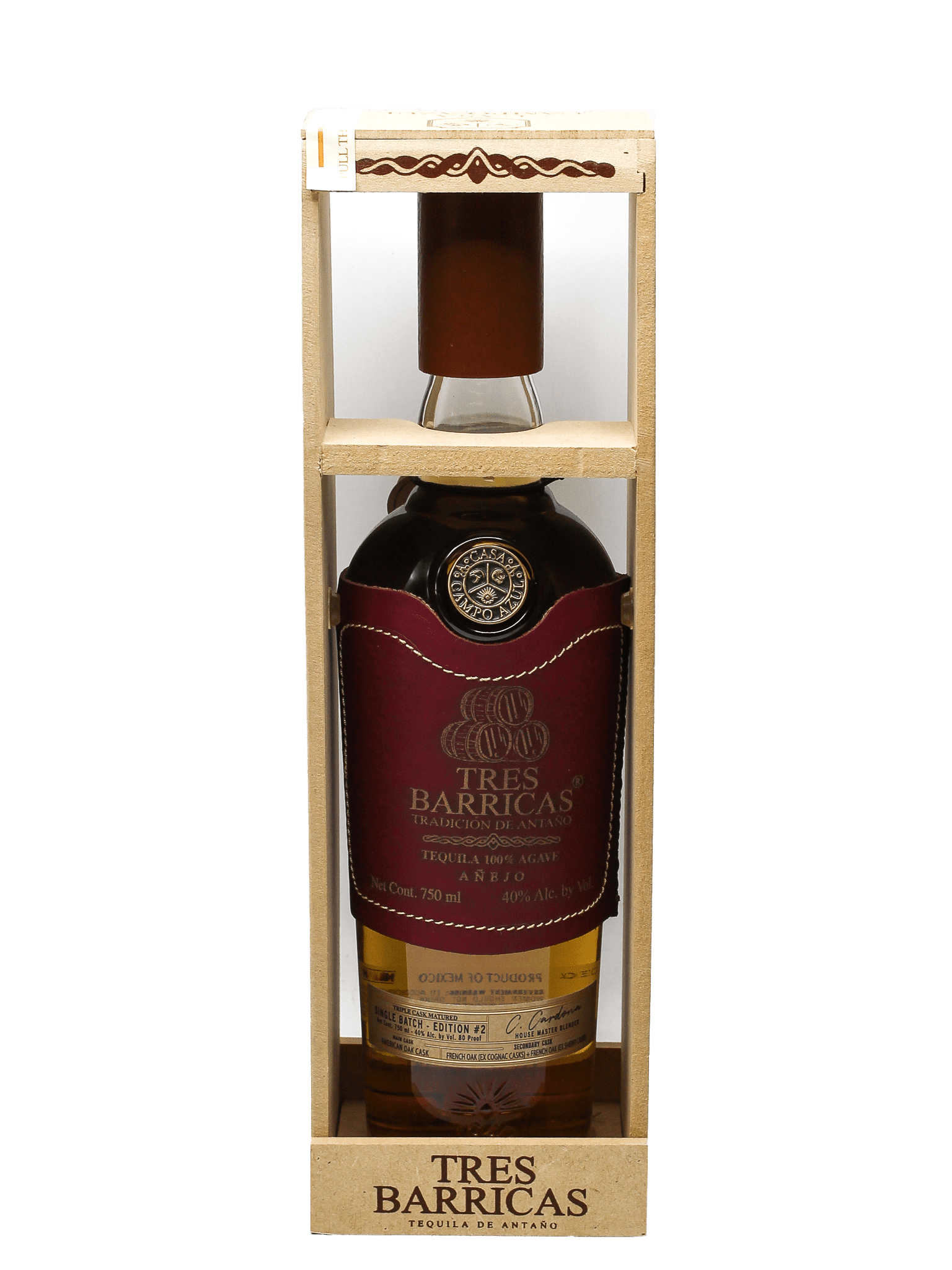 Tres Barricas Tequila Anejo 750ml