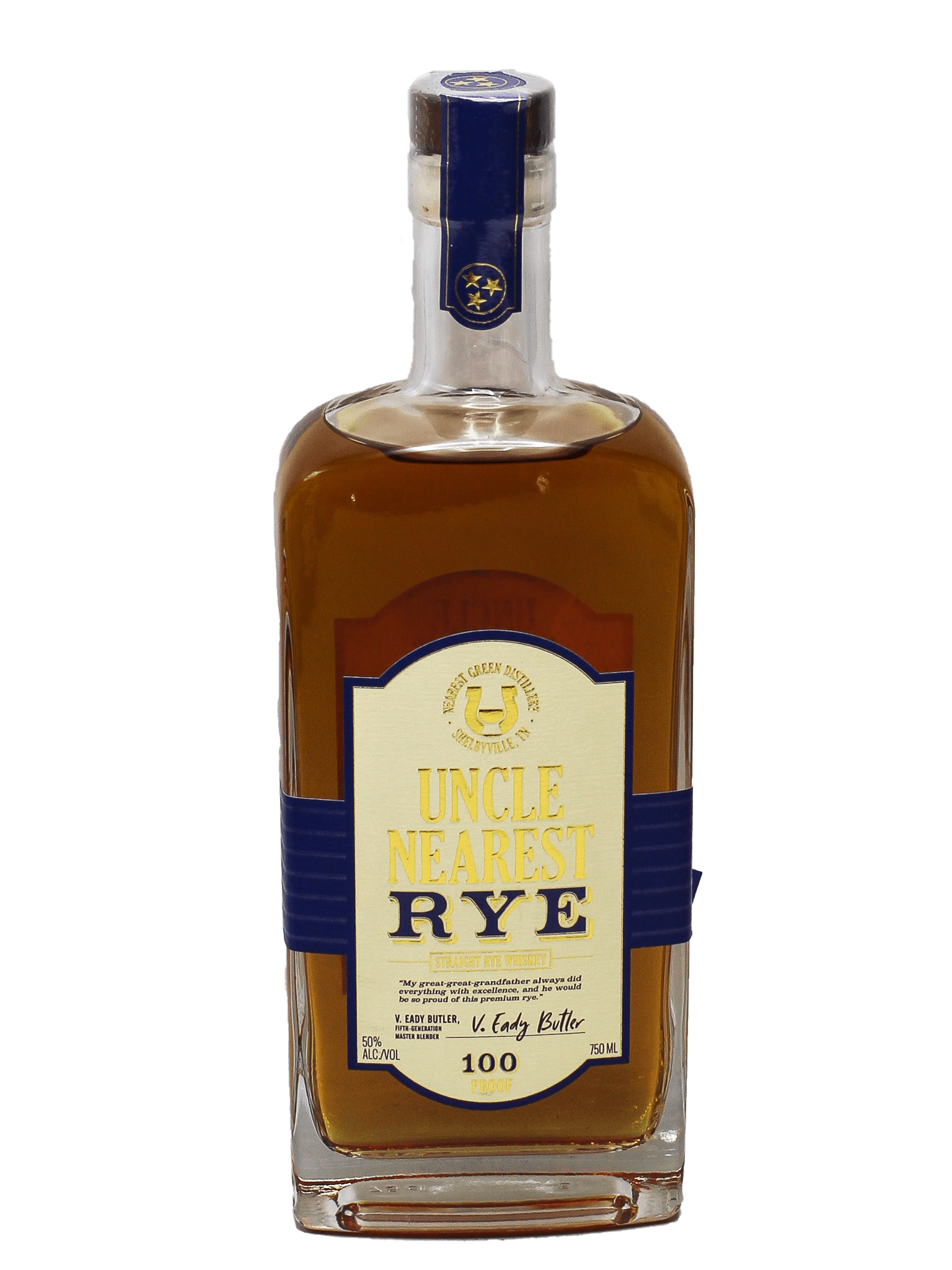 Uncle Nearest Straight Rye Whiskey 750ml